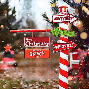 Grinchs Christmas Tree Decorations - 20Pcs Grinchs Christmas Tree Hanging Ornament Holiday Xmas Ornaments Christmas Decor Home Indoors