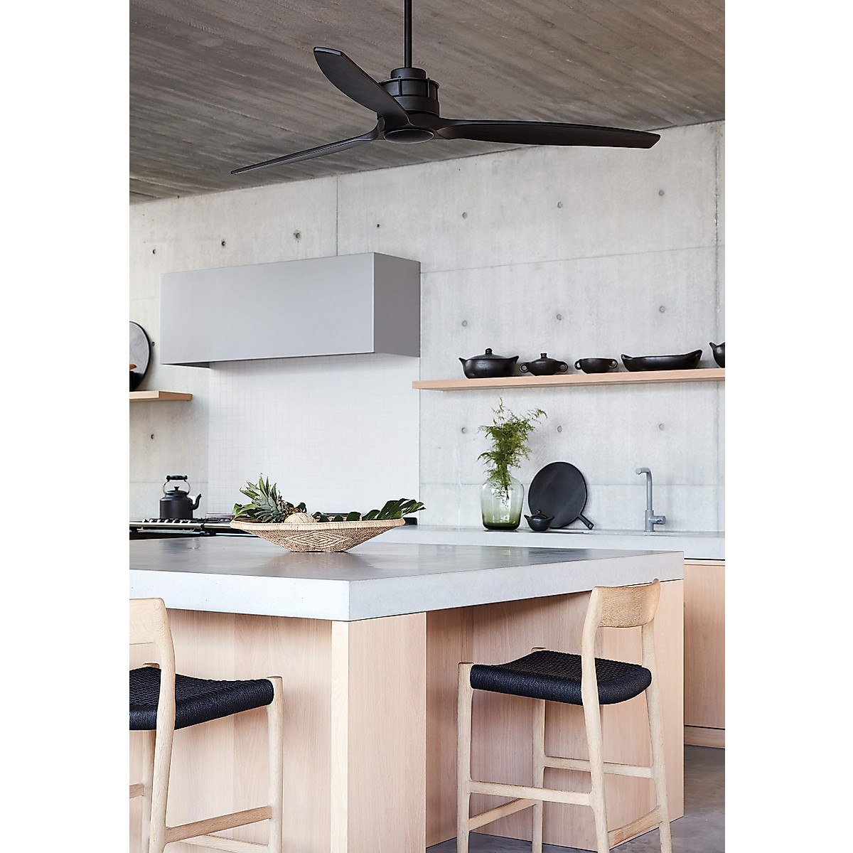 Lucci Air 210508010 Akmani DC Ceiling Fan, Black