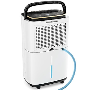 Sweetcrispy 2,000 Sq.Ft Energy Star Dehumidifier for Basement with Drain Hose, 30 Pint Portable Dehumidifiers for Home Bedroom Bathroom Large Room, Powerful Moisture Removal and Humidity Control