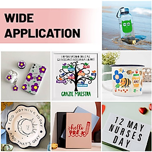 HTVRONT Permanent Vinyl for Cricut Machine, 80PCS 12"x12" Adhesive Vinyl Sheets--Permanent Vinyl Bundle for Mugs, Decoration, Craft Projects