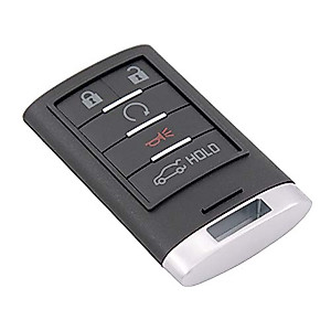 Keyless2Go Replacement for 5 Button Proximity Smart Key for Cadillac NBG009768T 22856930