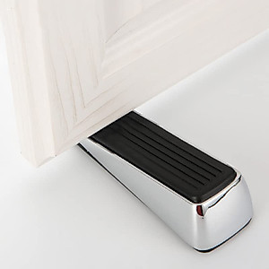 CQDAMENG - Door Stop - Door Stop Wedge - Made of Metal Good Zinc Alloy - Complimentary Two Anti-Collision mats in The Same Color - Restroom, Bedroom, Kitchen
