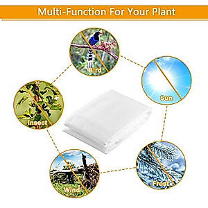 FINEST+ Plant Covers Freeze Protection 10ft×30ft, Reusable Floating Row Cover for Cold Weather, Garden Winterize Cover for Winter Frost Protection