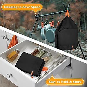 HODRANT Grill Cover Compatible with Ninja OG701 OG751 Woodfire Grill, BBQ Grill Accessories Bag with Handle & Inner Pocket, Compatible with Ninja OG700 Series Outdoor 7-in-1 Grill Smoker, Cover Only