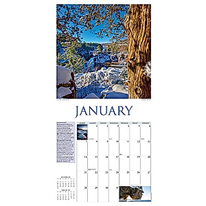 Willow Creek Press Wisconsin Monthly 2024 Wall Calendar (12" x 12")