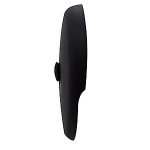 Westbrass 3-1/8" Single Hole Overflow Face Plate and Screw, Matte Black, D328-62