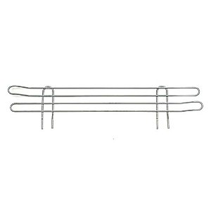 Nexel Wire Shelf Ledge, 14"W x 4"H, Chrome