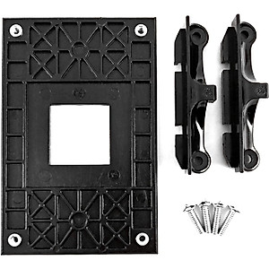 TT Racing for AMD CPU Fan Heatsink Mounting Bracket AM4,Socket Retention Mount for Hook-Type Air-Cooled or Partially Water-Cooled Radiators, Base for AM4 B350 X370 A320 X470 B1220 B240 (Black)