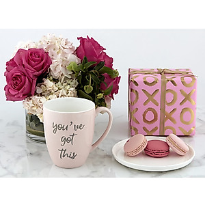 Violette8 Inspirational Coffee Mugs for Women With You've Got This Motivational Quote on Both Sides :: Made of Durable China, Dishwasher & Microwave Safe :: Beautifully Boxed for Gift Giving 14 oz