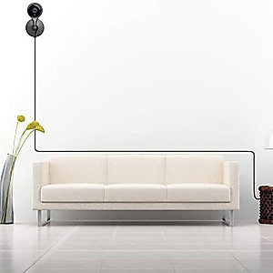 2 Pack 13.1FT Power Extension Cable for WyzeCam,WyzeCam Pan,KasaCam Indoor,NestCam Indoor, Blink,Cloud Cam, USB to Micro USB Durable Charging and Data Sync Cord for Security Camera-Black