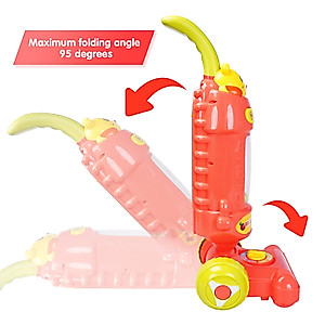 FS Toy Vacuum for Toddlers 2-3, Working Kids Vacuum Cleaner with Light and Sound, Pretend Play Toddler Vacuum Cleaning Toys Set, Gifts for 2 3 4 Year Old Boys Girls Baby Vacuum