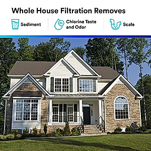 3M Aqua-Pure Whole House Sanitary Quick Change Water Filter System AP904, Reduces Sediment, Chlorine Taste and Odor, and Scale
