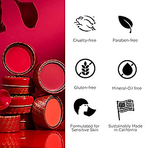 Besame Cosmetics | Crimson Cream Rouge - 1938 | Cream Blush for Cheeks + Lips with Long Wearing Matte Finish | Vintage Makeup in Reusable Tin | 2-in-1 Lip and Cheek Tint | Vegan Makeup Blush