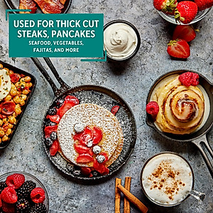 Mirro 6in Cast Iron Preseasoned Mini Griddle