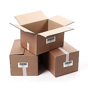 Essential 4"X2" Direct Thermal Barcode Labels, Shipping Labels, 750 Labels of Roll, Compatible with Zebra Printers (1 Roll-750 Labels)