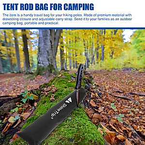 LIOOBO Tent Pole Bag 19inch Trekking Poles Carrying Bag Tent Bag Replacement Case for Walking Stick Trekking Hiking Poles Black 3PCS