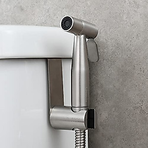 CIENCIA Toilet Bidet Sprayer Holder Stainless Steel Holder Hook Hanger for Hand Shower Toilet Bidet Sprayer, ST19A