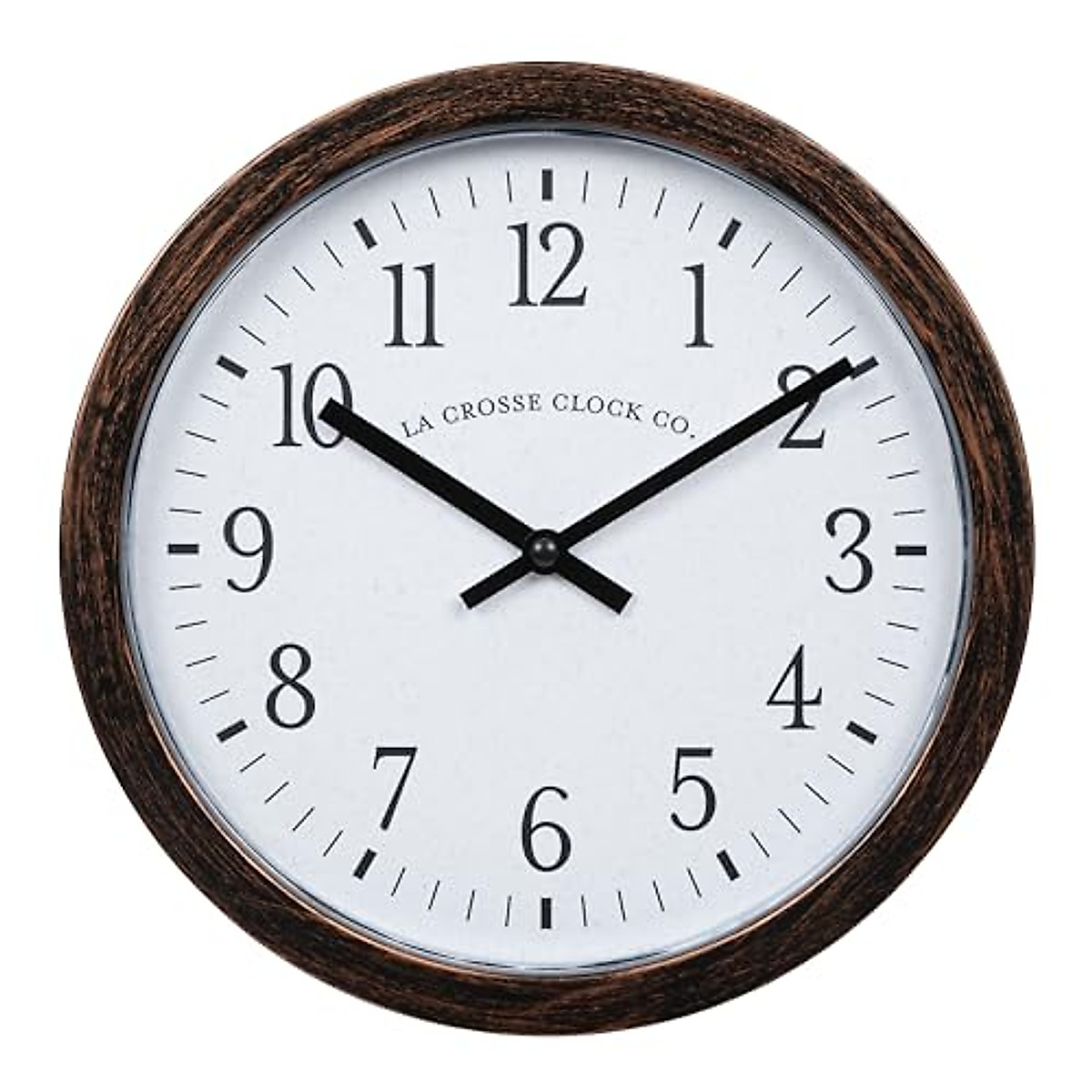 La Crosse Clock 404-3825HC 9.80-Inch Quartz Analog Wall Clock with Hidden Compartment
