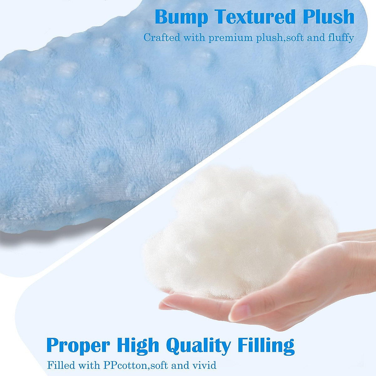 Marble Empire Starfish Pillow Shaped Beach Decorative Throw Pillows Cute Coastal Stuffed Animal Plush Soft Ocean Bedding for Bedroom(Blue)