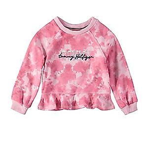 Tommy Hilfiger Girls 2 Pieces Jogger Set Casual Pants, Rose Shadow, 3T US