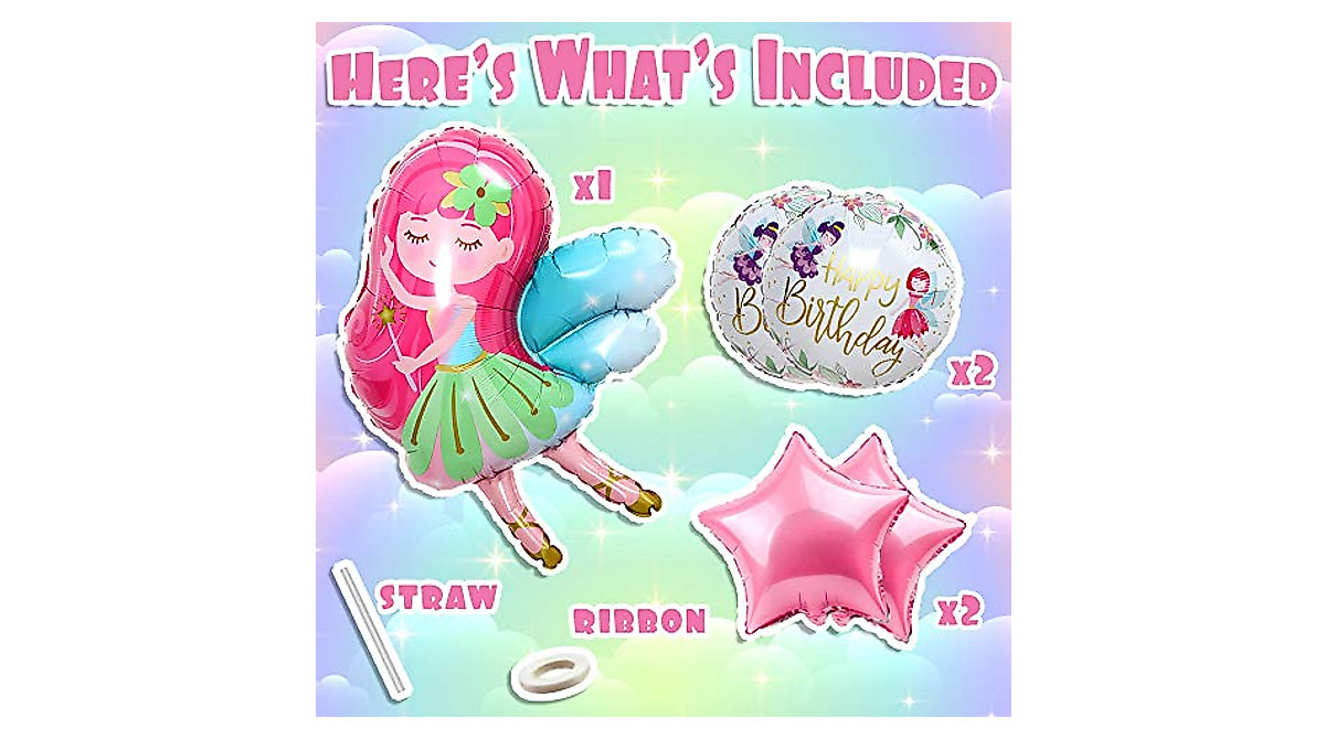 Enchanting Fairy Princess Party Balloons for Birthday Fun