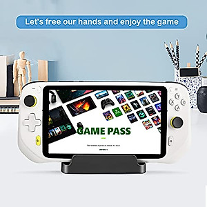 marspell Stand Base Compatible with Logitech G Cloud Gaming Handheld, Bracket / Dock / Holder for Steam Deck/Switch/Tablet, Black