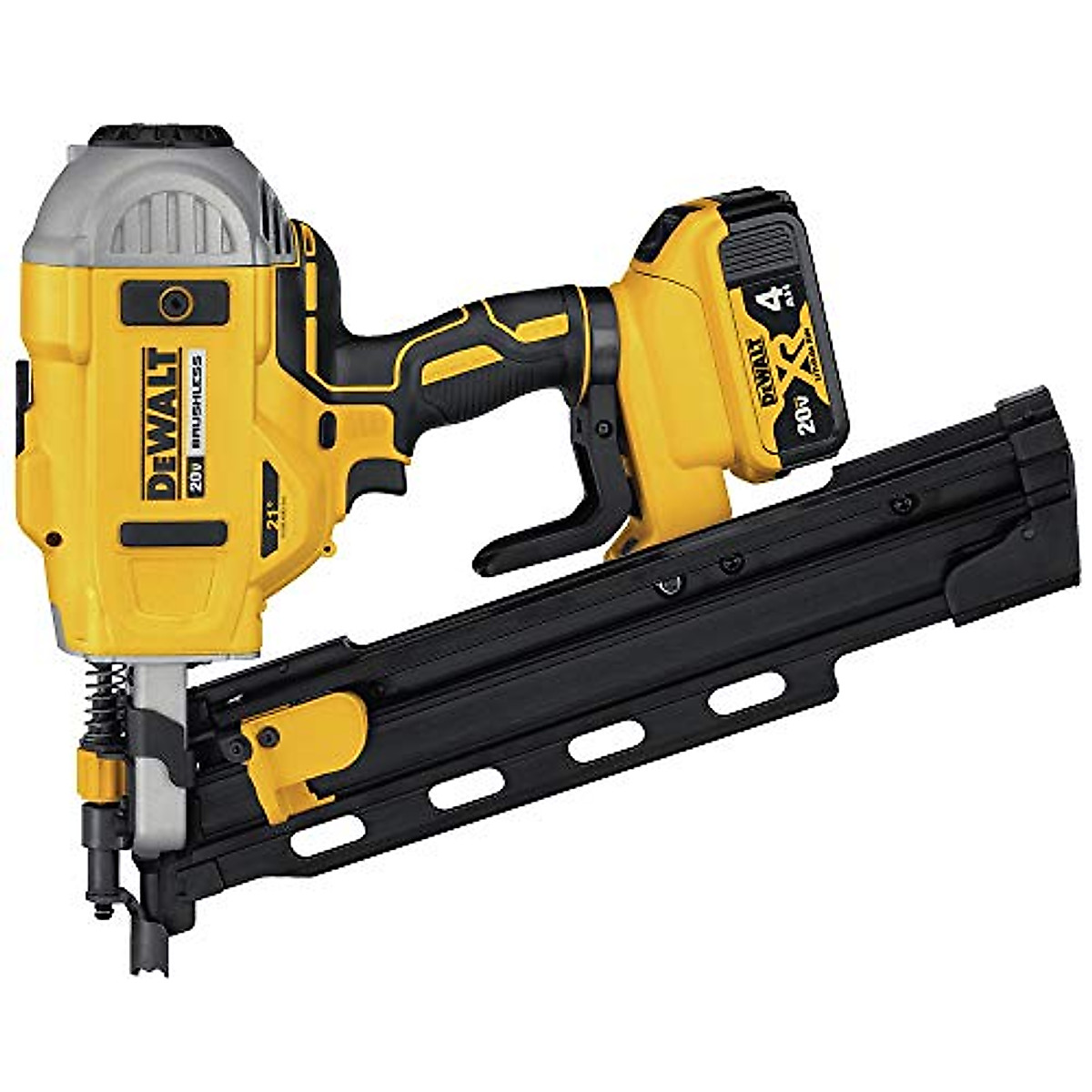 DEWALT 20V MAX* Framing Nailer Kit, 21-Degree, Plastic Collated (DCN21PLM1)