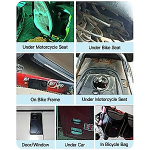 Wsdcam Wireless Vibration Alarm with Remote Control Anti-Theft Alarm Bike/Motorcycle/Vehicle Security Alarm, 110db Loud, Door and Window Alarm