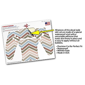 WraptorSkinz Skin Wrap compatible with Sony PS5 DualSense Controller Zig Zag Colors 03 (CONTROLLER NOT INCLUDED)