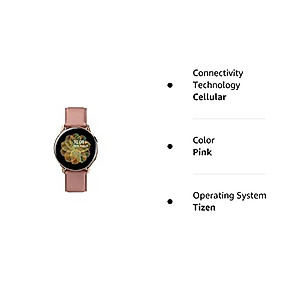 Samsung Galaxy Watch Active2 Stainless Steel LTE GSM Unlocked SM-R835U (ATT, Verizon, Tmobile, Sprint) - US Warranty (Renewed) (Gold , 40mm/Stainless Steel)