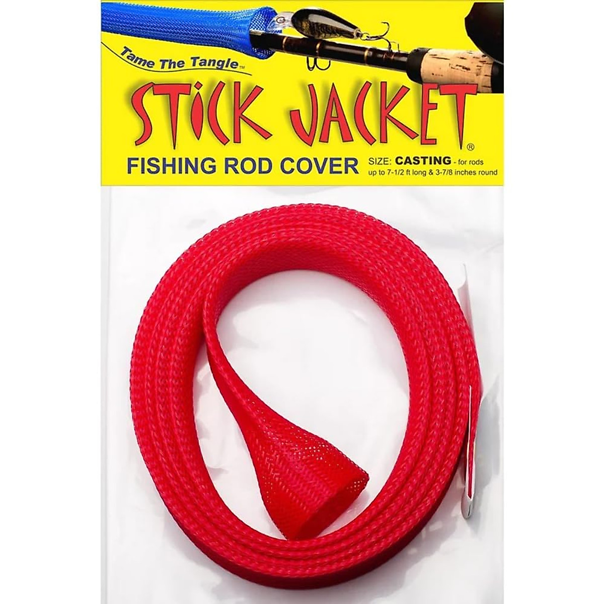 Stick Jacket Casting Fishing Rod Cover Red Shad
