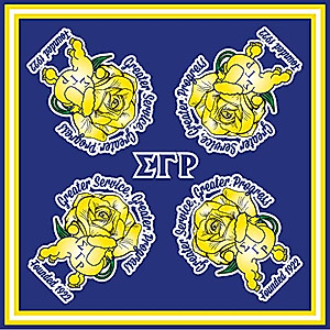 Divine Nine Depot Sigma Gamma Rho Faux Silk Square Scarf