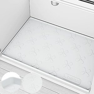 LIMNUO Under Sink Mat for Kitchen Waterproof, 34" x 22" Silicone Under Sink Mat Line for Kitchen and Bathroom,Hold up to 3.3 Gallons Liquid