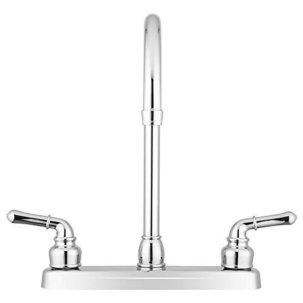 Pacific Bay Lynden Modern High Arc Kitchen Sink Faucet - Metallic Plating Over ABS Plastic - (Polished Chrome)