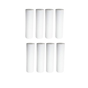 CFS COMPLETE FILTRATION SERVICES EST.2006 Compatible with 8-Pack Replacement GE GXWH04F Polypropylene Sediment Filter - Universal 10-inch 5-Micron Cartridge for GE HOUSEHOLD PRE-FILTRATION SYSTEM