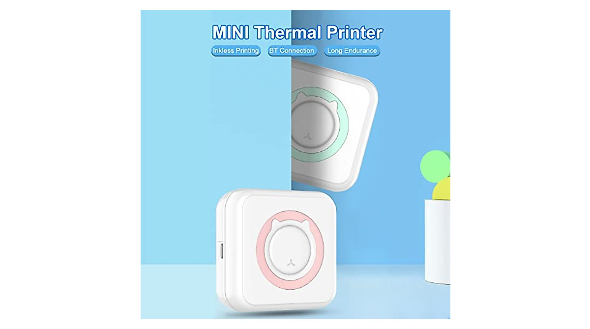 InstaProud Portable Sticker Printer - Compact Wireless Thermal Printer