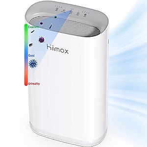 HIMOX Air Purifiers for Home Large Room Mold Pets Odor Hair Allergies in Bedroom House Office 2000 ft², 5 in 1 Medical Grade H13 Ture HEPA Filter 99.99% Removal of Dust Smoke Pollen, Ozone Free, H05