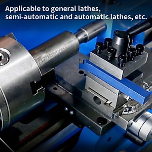 SENDUO 10PCS 1/4" Metal Lathe Tooling Carbide Tip Tipped Cutter Tool,C6 Bit Cutting Set,for Metal Lathe Turning, Boring, and Chamfering