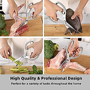 Heavy Duty Forged Kitchen Scissors,SinYe Utility Kitchen Scissors,Ultra Sharp Poultry Shears ,All Purpose Scissors