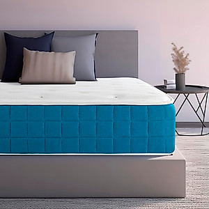 Askme King Mattress 10 Inch Innerspring Mattress Bed in a Box,Medium Firm Cooling Gel Memory Foam Mattress Individually Wrapped Pocket Coils with One Free Memory Foam Bed Pillow CertiPUR-US