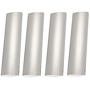 SUONA 15 5/8 Inch SS Heat Plates Shield for Kenmore 148.45961610 148.23683310 148.20125510 148.16656011 148.34176411 Grill Replacement Parts for Master Forge P3018 SH3118B Heat Diffuser 4 Pack ST-45-4