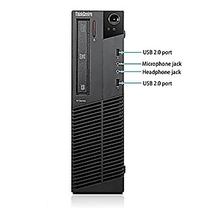 Lenovo ThinkCentre M92 Desktop Computer, Intel Core i5 3.2 GHz, 16 GB RAM, 2 TB SATA HDD, Keyboard & Mouse, DVD-ROM, Windows 10 Professional (Renewed)