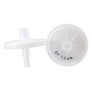 Glass Fiber (GF) Syringe Filters 25mm Diameter 1.2μm Pore Size for Pre-Filtration Filters [CASE of 100pcs] by Allpure Biotechnology (Glass Fiber, 1.2μm)