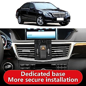 LUNQIN Car Phone Holder for Mercedes Benz E Class 2010-2013 E300 E350 E550 E63 AMG W212 Auto Accessories Navigation Bracket Interior Decoration Mobile Cell Phone Mount case