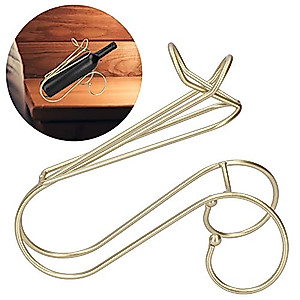 yaogohua Wine Bottle Holder Stand Gold Countertop Tabletop Wine Rack Single Bottle Tabletop Metal Wine Rack Home Gift Kitchen Gift Wine Shelf