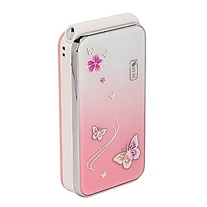 N509 Portable Flip Phone for Seniors, 2.4in Screen 2G Unlocked Flip Phone, Dual SIM Card, SOS Function, Music and Video Player, Pocketsize Flip Phone 6800mAh Battery (US Plug)