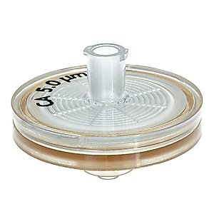 GVS Filter Technology, Syringe Filter, ABLUO, 25mm, CA Membrane, 5.0µm, Acrylic Housing, Brown Color, 10/pk