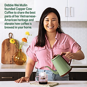 Copper Cow Coffee Premium Vietnamese Coffee: Single-Serve Classic Black Pour Over Coffees, Specialty, Ground, Woman-Owned, Gourmet, Travel, Camping, On-the-Go (includes: 16 classic coffees)