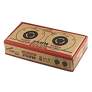 Audiopipe ATR-3721 350 Watt Max 3.75 Inch Aluminum Horn and 1 Inch Titanium Car Audio Super Bullet Tweeter for Vehicle Speaker Sound System, Pair