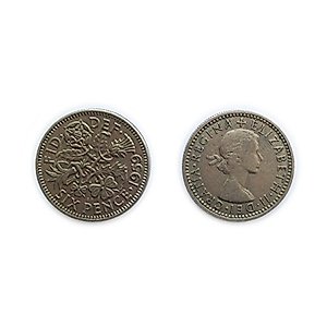 Coins for collectors - Circulated British 1959 Sixpence / Six pence 6p Coin / Great Britain